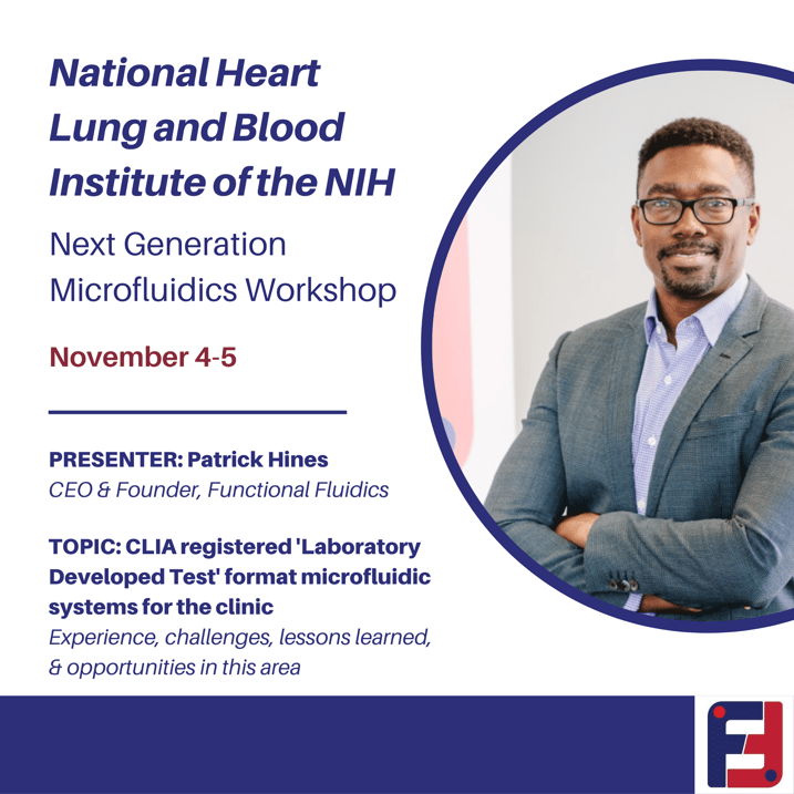 Functional Fluidics founder & CEO, Patrick Hines, will be presenting at ...